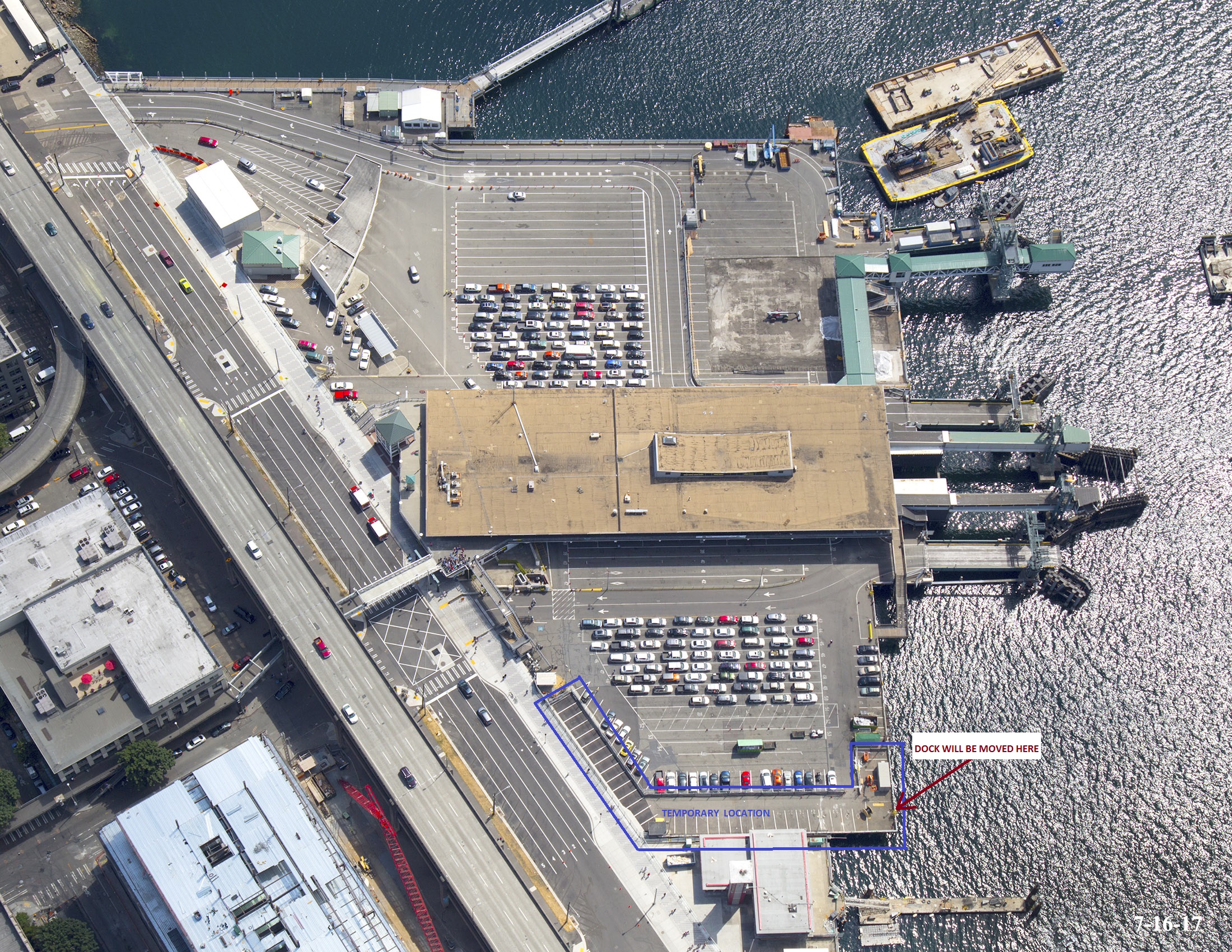 Signs of Water Taxi’s future terminal everywhere | Captain's Blog