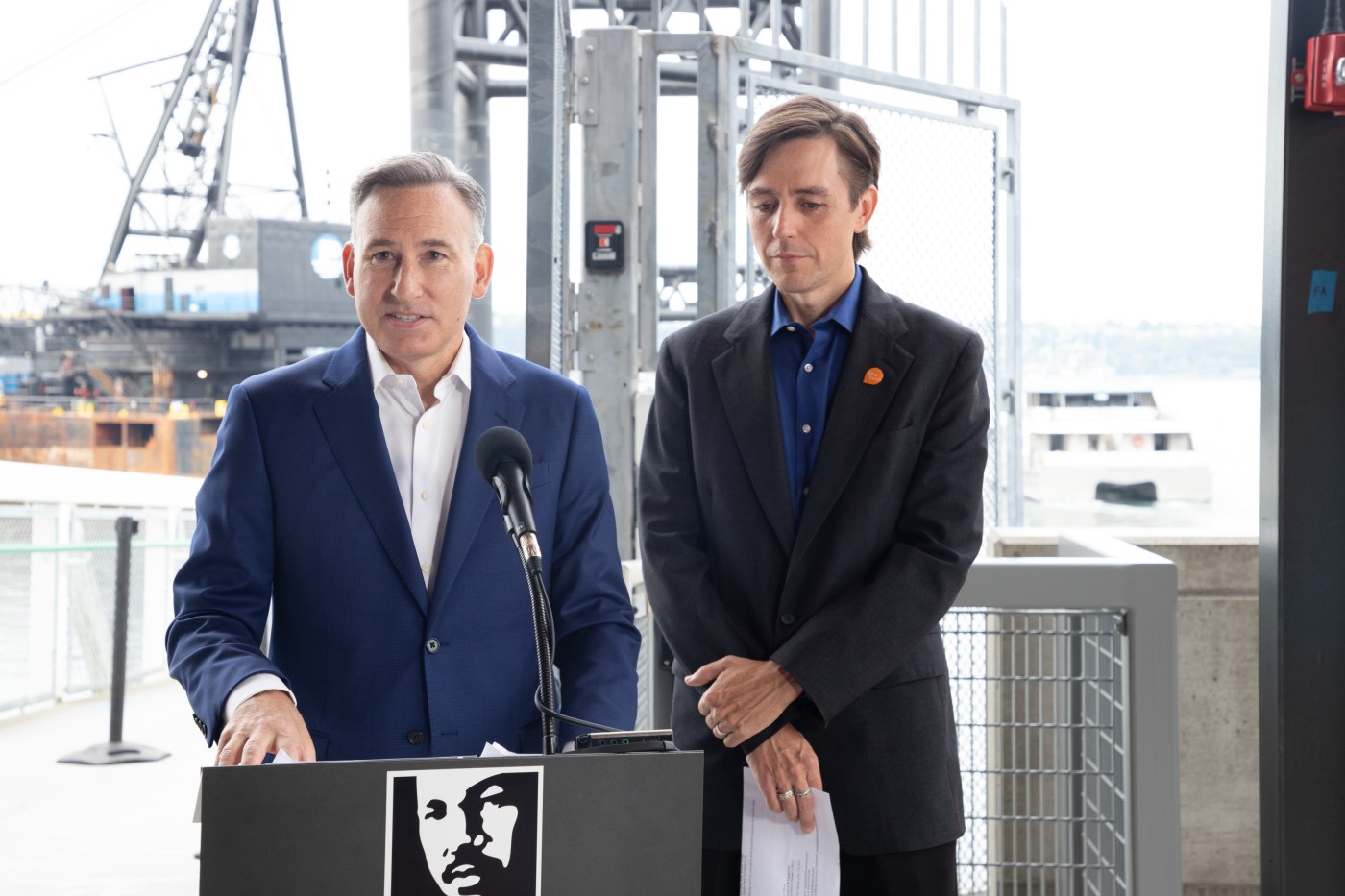 Scenes from the opening day of the new passenger-only ferry terminal at ...